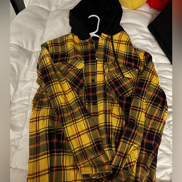 Jackets & Coats | Thin Flannel With Hoodie | Poshmark